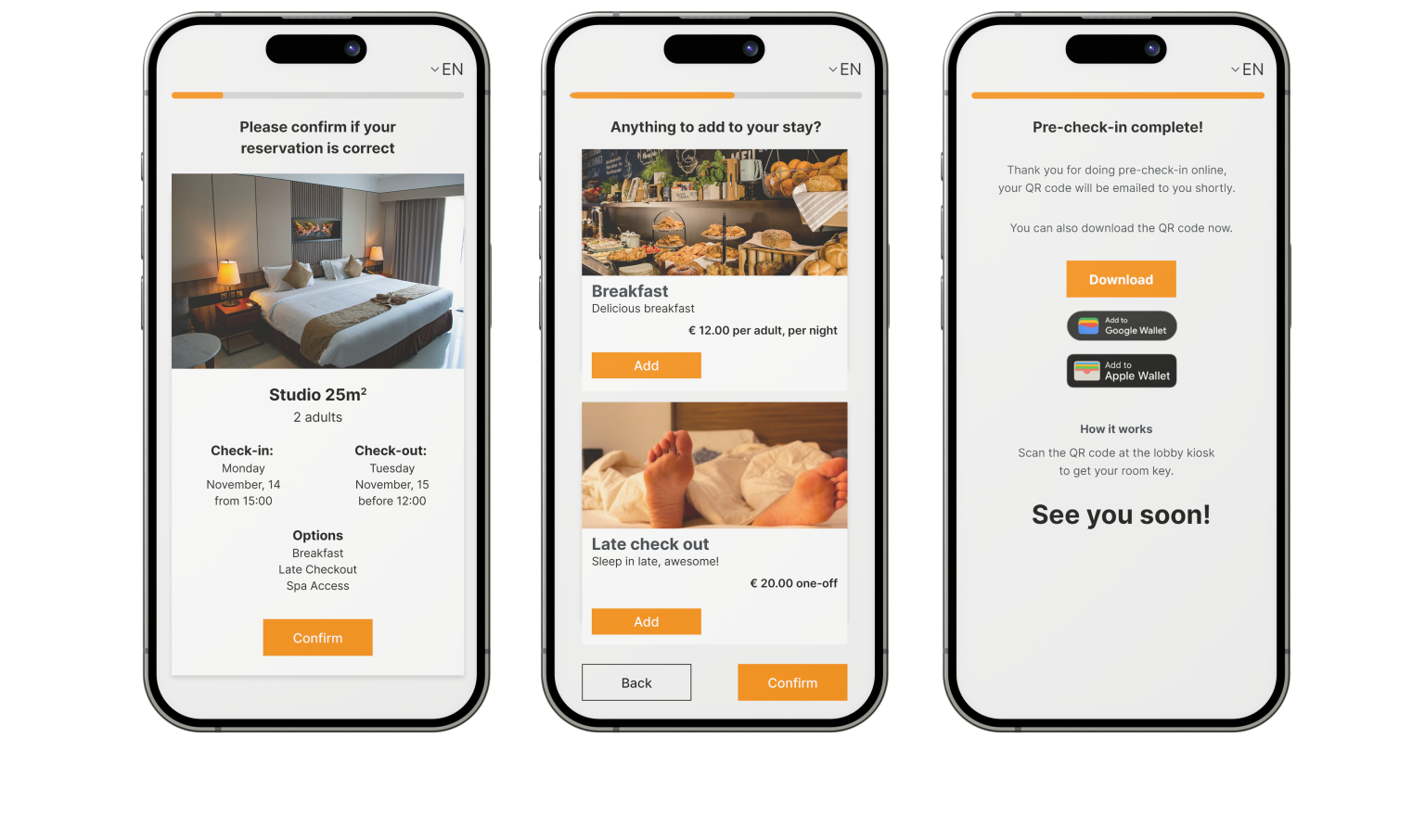 Online Pre-Check-In - online check-in for hotels - Enzosystems