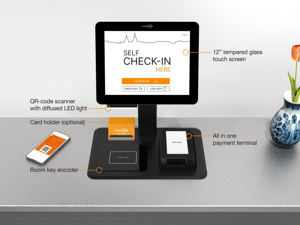 Hotel kiosk | Self check-in and check-out | Enzosystems